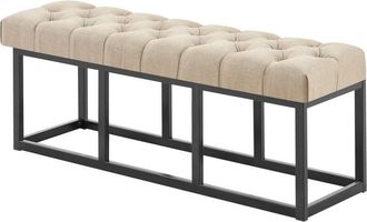 Clp Banquette Amun b Tissu Taupe 120 cm