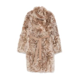 Yves Salomon Veste r&eacute;versible en peau lain&eacute;e - Femme - Vestes - Multicolore - Taille: 36 FR