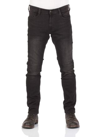 Mustang Jeans Herren Jeans Real X Oregon Tapered K Stretchhose Jeanshose Sweathose Denim 87% Baumwolle Blau Schwarz Grau, Gr&ouml;&szlig;e:W 34 L 34, Farbauswahl:Black Denim (
