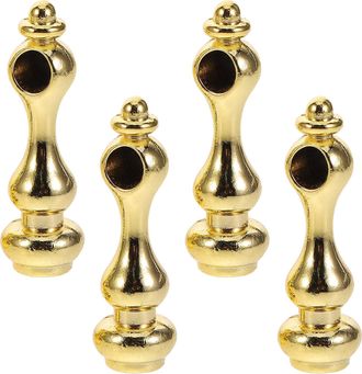 BESPORTBLE 4 St&uuml;ck Metall Pfostenkappe f&uuml;r M&ouml;bel Gel&auml;nder Eleganter Endkappen Ersatz f&uuml;r Glasgel&auml;nder Geeignet f&uuml;r Wein Servierwagen Langlebig und Einsetzbar