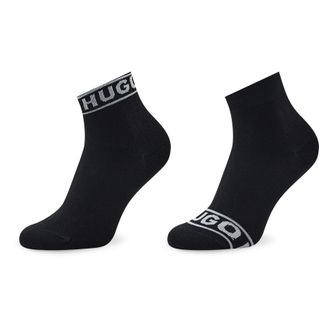 HUGO BOSS Lange Socken HUGO Logo 50469291 Schwarz