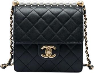 Chanel Sac bandouli&egrave;re vintage Pre-owned - Femme - Pre-owned - Noir - Taille: ONE Size