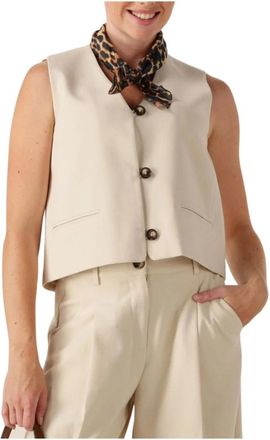 Moss Copenhagen Damen, Jacken, Beige, SGr&ouml;&szlig;e