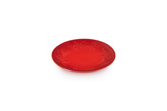 LE CREUSET Le Creuset Stoneware Holly Collection Dessertteller, 17,8 cm, Kirschrot