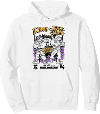 Teenage Mutant Ninja Turtles TMNT Bebop and Rock-Steady Kickin Shell NYC 84 Retro Show Pullover Hoodie