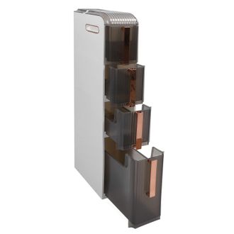 Generic Freistehender Badezimmer-Organizer, Multifunktionaler, Transparenter Badezimmerschrank mit Gro&szlig;em Griff, Schmaler Aufbewahrungsschrank, f&uuml;r Kleinen Ra