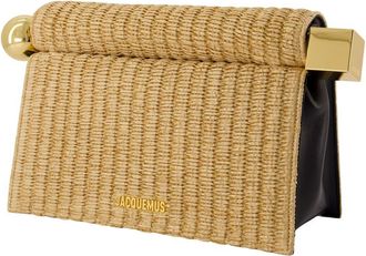 Jacquemus Womens La Pochette Rond Carre - Jacquemus Synthetic Beige Bags Handbags-Purses