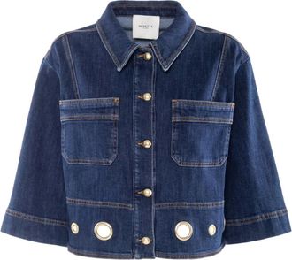 Nenette Femme, Vestes, Bleu, Taille: 38 FR Denim Jacket