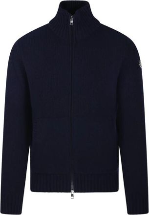Moncler Rei&szlig;verschluss-Strickjacke - - Knitwear - Herren - Blau - L