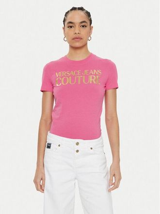 Versace Jeans Couture T-Shirt 78HAHT01 Rosa Regular Fit
