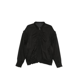RAXXY Ruffled-embellishment Bomber Jacket