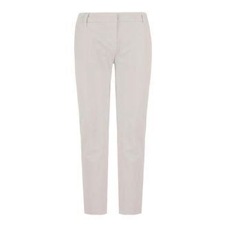 Bomboogie Hose aus Baumwollsatin - - Trousers - Damen - Beige - S