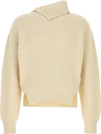 Jil Sander Gerippter Pullover - Nude