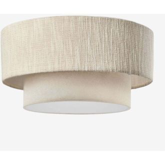Sklum Plafonnier Lumira SKLUM Blanc Gardenia - Beige Lin &Oslash;40 cm