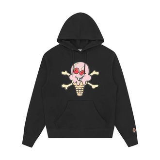 Icecream Icecream, Homme, Sweatshirts et sweats &agrave; capuche, Noir, Taille: M Automne 24 Popover Hood avec Impression