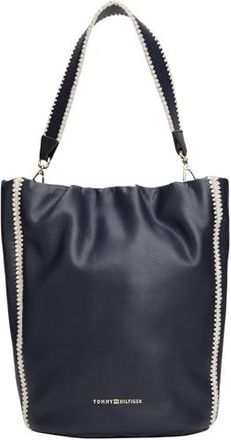 Tommy Hilfiger Sac &agrave; Bandouli&egrave;re Femme Soft Summer Bucket Sac Seau, Bleu (Space Blue), Taille Unique