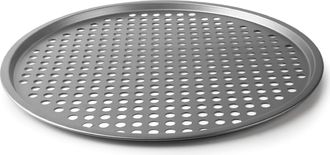 Lacor 68470 - Pizzaform, perforiertes Pizzabackblech, Antihaftform, Delize Collection, PFOA-frei, Backofen-, K&uuml;hl- und Gefrierschrankgeeignet, Kohlenstoffst