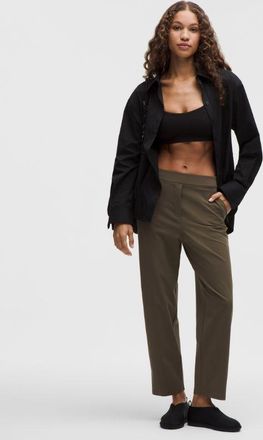 lululemon Pantalon Daydrift fusel&eacute; taille haute Standard pour Femmes - Brun/Vert - Taille 2XS