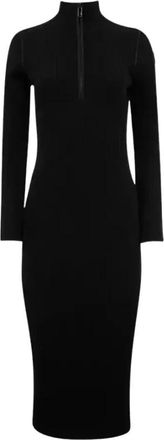 Moncler Femme, Robes, Noir, Taille: 40 FR Knit Dress