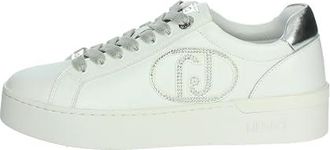 Liu Jo Baskets blanches avec logo bijou, Blanc, 37 EU