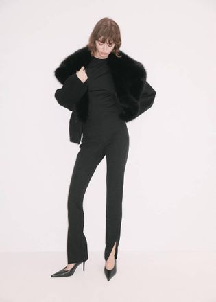Mango Pantalon skinny taille haute noir - Femme - 34 - MANGO