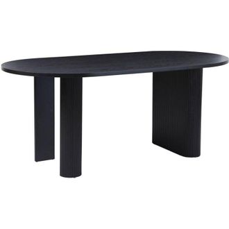 Atmosphera Atmosphera - Esstisch Olova schwarz 180x90x76cm cr&eacute;ateur dint&eacute;rieur