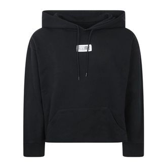 Maison Margiela Cotton Sweatshirt - - Sweatshirts & Hoodies - Damen - Schwarzk - XS