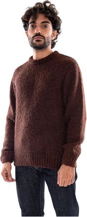 Edwin Dun Strukturierter Pullover - - Knitwear - Herren - Braun - S