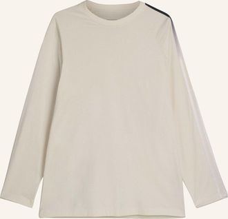 Yohji Yamamoto Y-3 Oversize Longsleeve T-Shirt Mit Farbverlaufsstreifen weiss