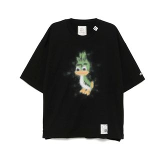 Miharayasuhiro Mihara Yasuhiro, Homme, Tops, Noir, Taille: M T-shirt Col Rond Noir