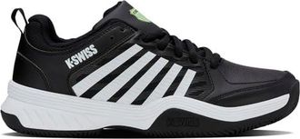 K-Swiss Homme Court Express 2 Clay Chaussure de Tennis, Noir, Blanc, Vert Fluo, 39.5 EU