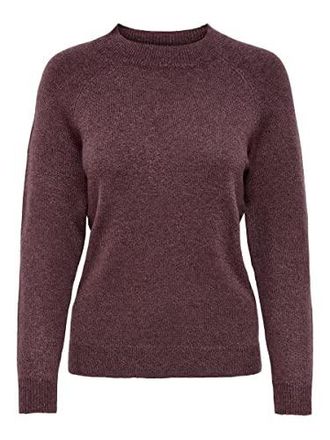 Only ONLRICA Life L/S Pullover KNT Noos Pull-Over, Rose/Marron, L Femme