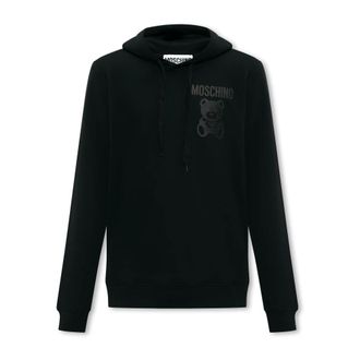 Moschino Hoodie mit Logo - - Sweatshirts & Hoodies - Herren - Schwarzk - L