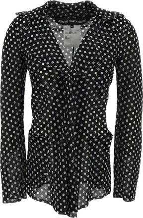 Junya Watanabe Veste &agrave; pois - Femme - Blouses et Chemises - Noir - Taille: 42 FR