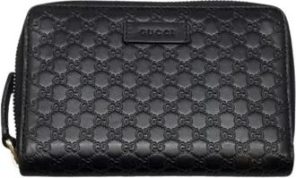 Gucci unisex, Pre-owned, Noir, Taille: ONE Size Portefeuille en cuir doccasion