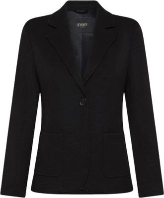 Seventy Femme, Vestes, Noir, Taille: 42 FR Veste en maille stretch