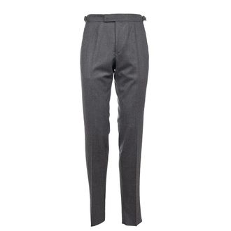 Ermenegildo Zegna Homme, Pantalons, Gris, Taille: 2XL Pantalon en Laine Pliss&eacute;