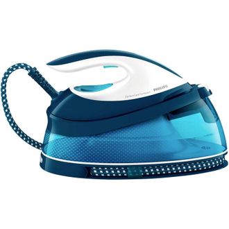 Philips Home PerfectCare Compact GC7840/20 Dampfb&uuml;gelstation 2400 w Blau-Wei&szlig; - Philips