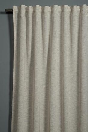 Gardinia Sehlbach Fertiggardine mit Gardinenband, Leinenoptik, Beige, 140 x 245 cm Gardinen, Blickdicht, Lichtdurchlässig, Vielseitig Kombinierbar, Öko-Tex Zer