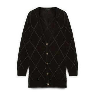 Fiorella Rubino Damen, Strickwaren, Schwarzk, XSGr&ouml;&szlig;e