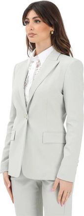 Pinko Pinko, Femme, Vestes, Gris, Taille: 38 FR Giacca monopetto in punto stoffa