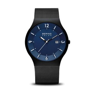 Bering Bering Herren Armbanduhr Solar 40 mm Saphirglas 5 ATM Solar Armband Milanaise 14440-227 - - Accessories - Herren - Schwarzk - ONE SIZE