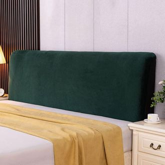 Generic Bettkopfteil Hussen Stretch Bett Kopfteil Bezug Double King Queen Single Verdickter Diamant Samt Staubdichter All Inclusive R&uuml;ckenlehnenschutz Schonbe