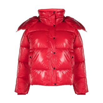 Calvin Klein Jeans Rote Weite Daunenjacke - - Jackets - Damen - Rot - L