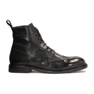 Kazar Schwarze Brogue verzierte Stiefel - - Shoes - Herren - Schwarzk - 43 EU