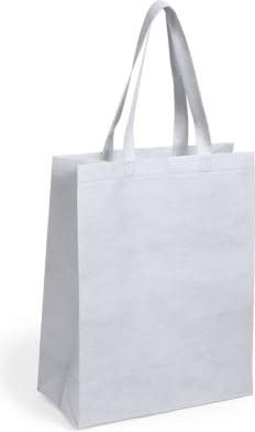 Generico Sac shopper tnt Shopping Poign&eacute;es Longues sac &agrave; main Femme Durable Shopping, Blanc