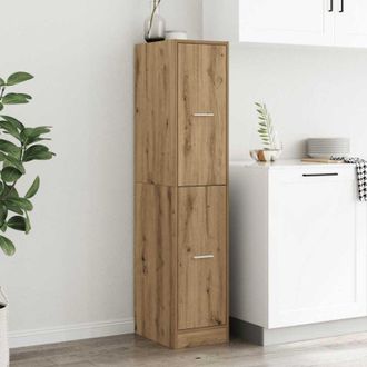 vidaXL Apothekerschrank Artisan-Eiche 30x41x144,5 cm Holzwerkstoff Vidaxl