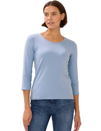 Cecil Damen 3227270 Basic Shirt, Mountain Blue, XX-Large