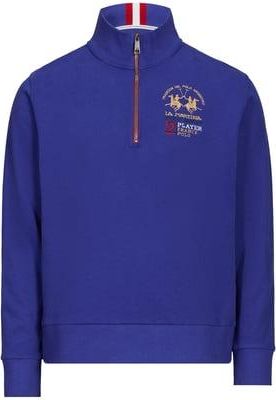 La Martina Baumwoll-Sweatshirt in Blau