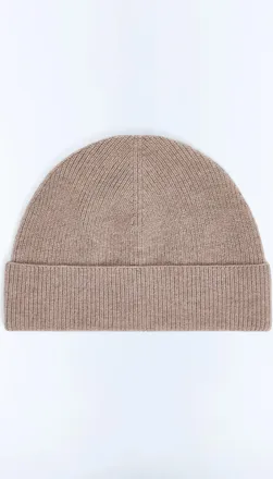 Fursac Bonnet en laine et cachemire c&ocirc;tel&eacute; - Taille Unique - Homme